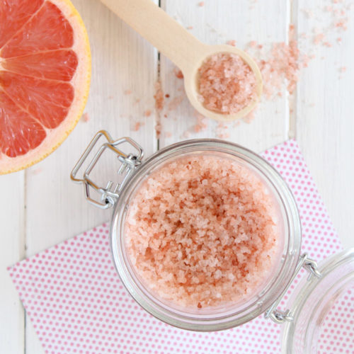Homemade Pink Grapefruit Salt Soak - Satori Design for Living